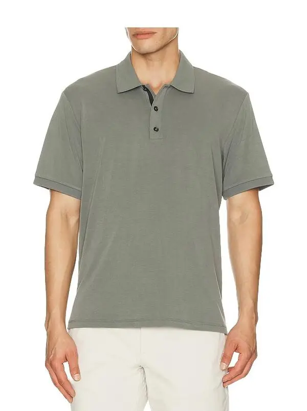 Rag & Bone Tech Pique Slim Polo In . Also - Grey
