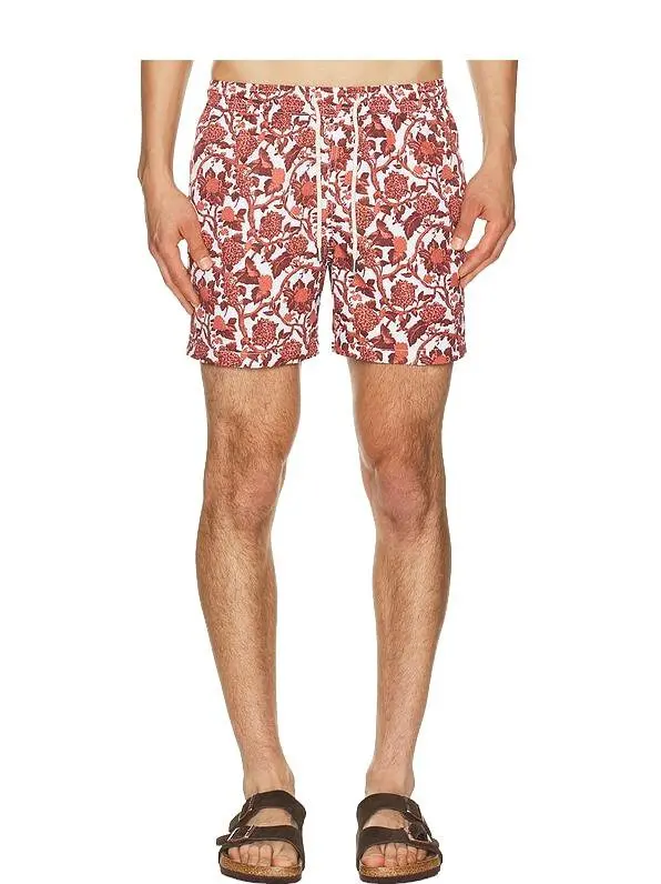 ARRELS BARCELONA Kabak X Lazaro Rosa Violan Classic Swim Shorts - Red
