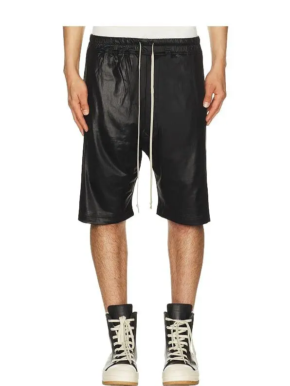 Rick Owens Wide Pusher Shorts - Black