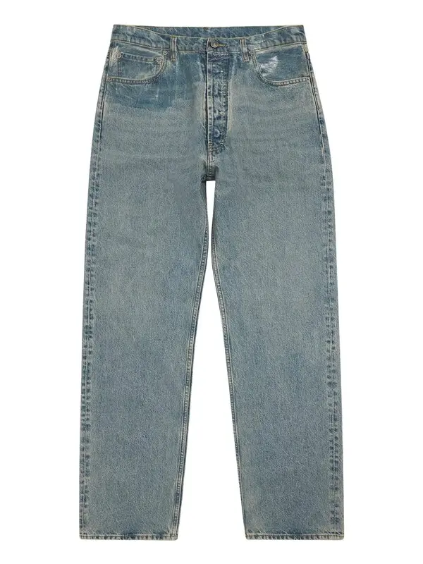 MAISON MARGIELA Wide-leg Jeans With Distressed Detail - Blue