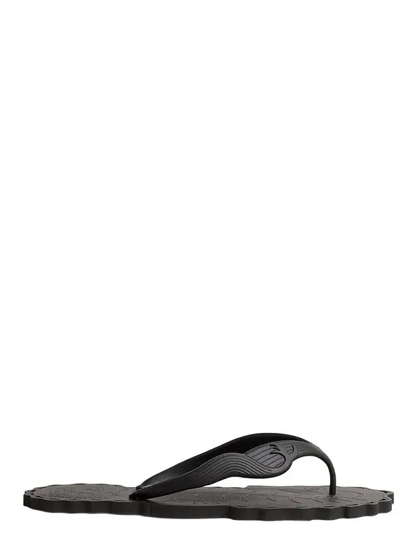 Zimmermann Seafoam Flip Flops - Black
