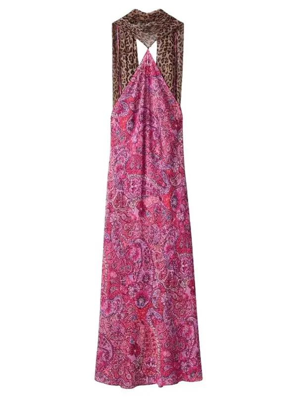 Rixo Hayley Leopard Paisley Mix Regular Dress - Multi