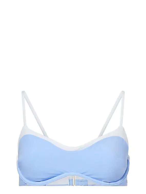 TALA Contrast Underwired Bikini Top - Iris Blue
