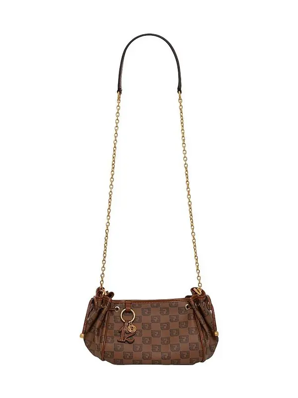 Gerard Darel Le Mini 24 Monogram Crossbody Bag - Camel