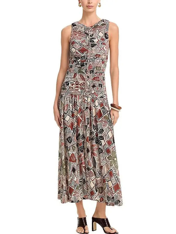 Farm Rio Rustic Flowers Maxi Dress - Rustic Floral