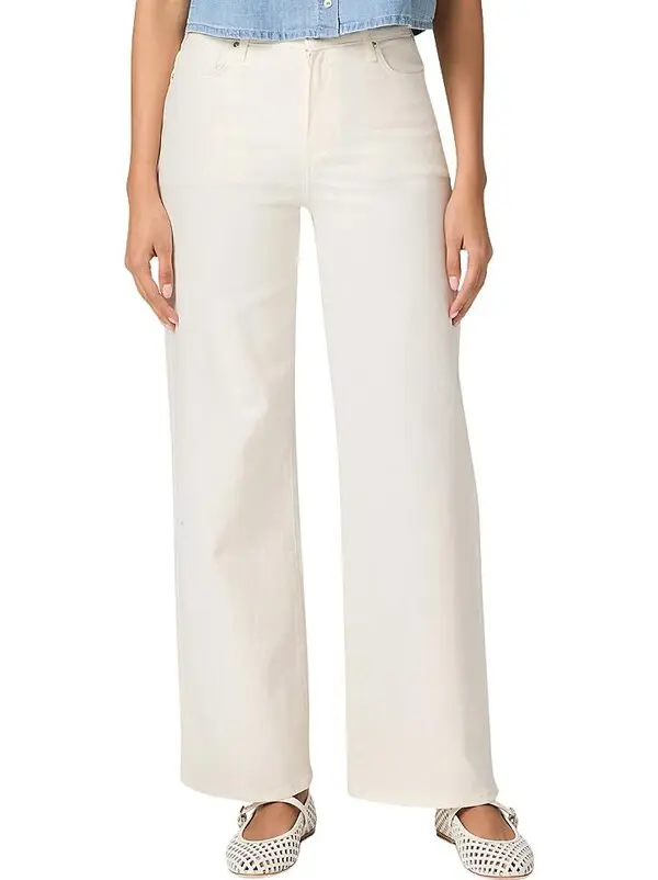 Paige Anessa High Rise Wide Leg Jeans - Chamagne Ecru