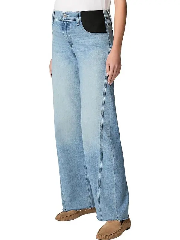 Paige Anessa High Rise Wide Leg Maternity Jeans - Explorer