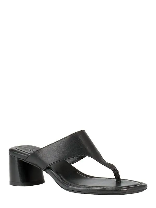 VAGABOND SHOEMAKERS Evie Leather Block Heel Sandals - Black