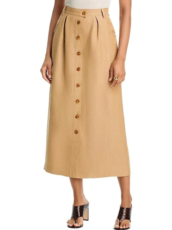 BLAZÉ MILANO Renegade Nija Midi Skirt - Sand