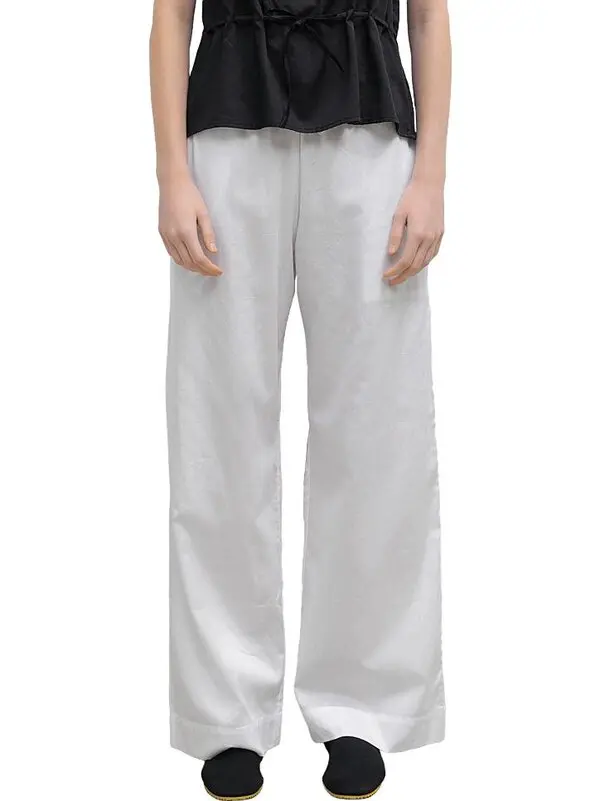 LESET Yoko Pocket Pants 100% Cotton - White