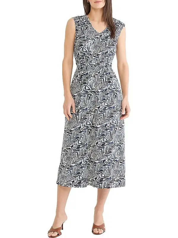 NIC+ZOE Inked Lines Dierdre Dress - Indigo Multi