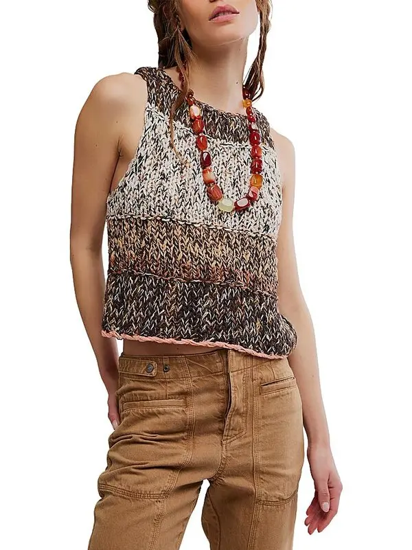 Free People Flea Market Knit Tank - Natural