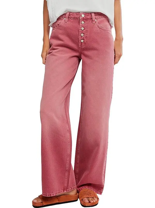Free People Nia High Rise Boyfriend Jeans - Baroque