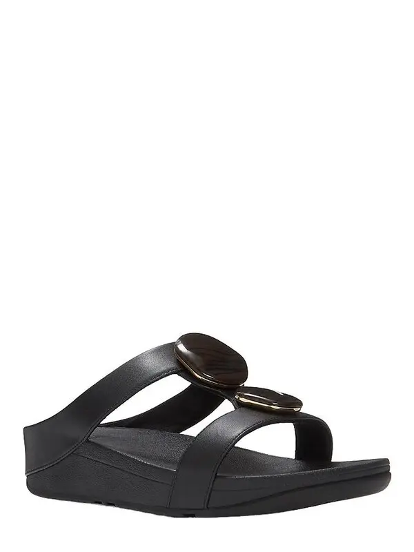 Fitflop Fino Embellished Wedge Sandals - Black