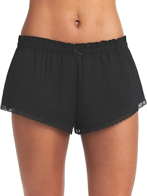 SKIMS Lace Trim Shorts - Onyx