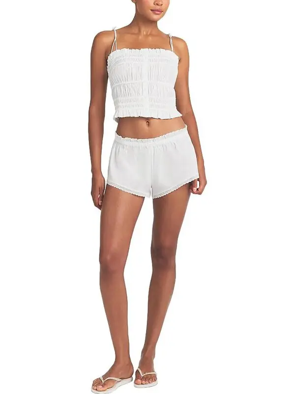 SKIMS Lace Trim Shorts - Snow