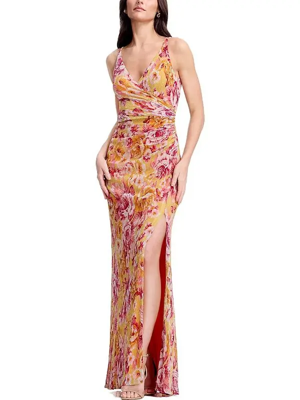 Dress The Population Jordan Gown - Golden Haze
