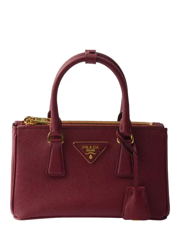 Prada Saffiano Leather Galleria Top-handle Bag - Red