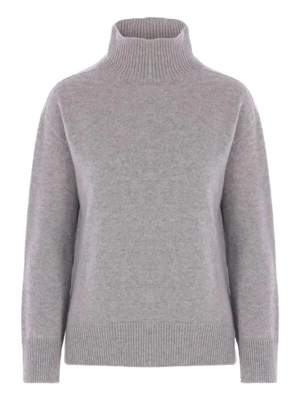 Max Mara Cashmere Turtleneck Sweater - Grey