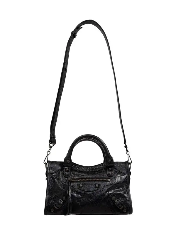 Balenciaga Le City Mini Leather Handbag - Nero