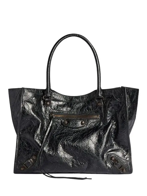 Balenciaga Le City Small Leather Tote Bag - Nero