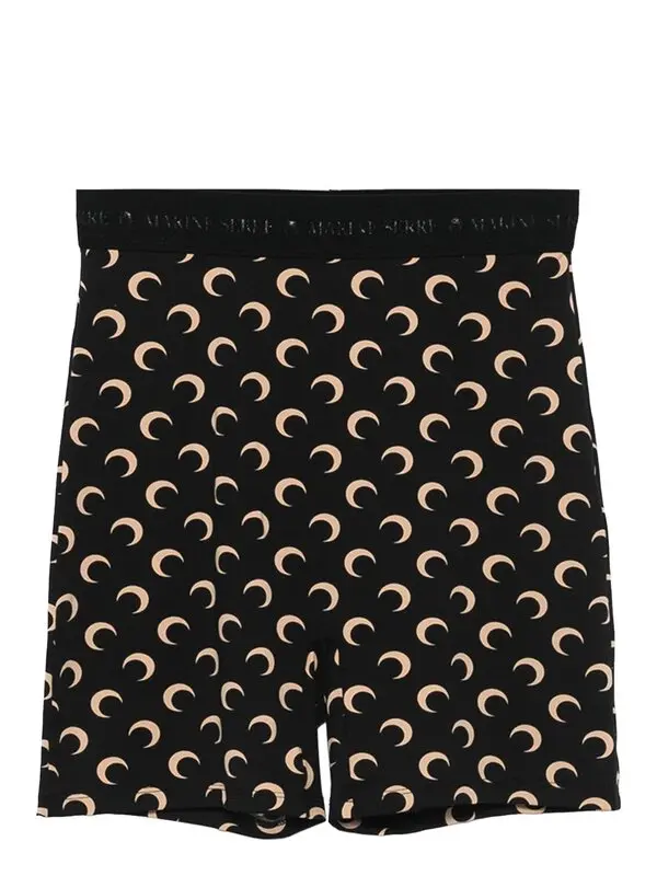MARINE SERRE Moon Cyclist Shorts - Nero