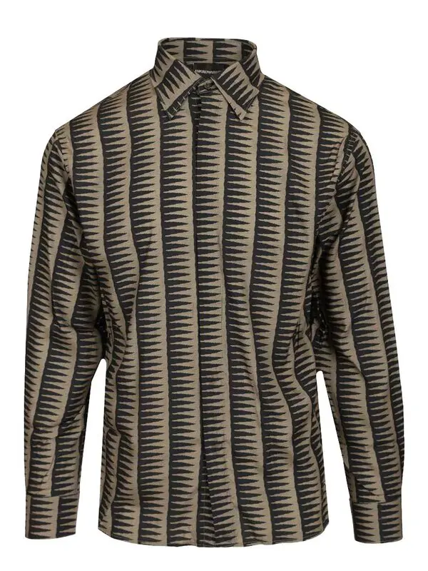 Emporio Armani Printed Shirt - Blu