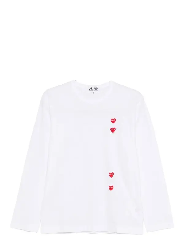 Comme Des Garçons Cotton Long Sleeve T-shirt - Bianco