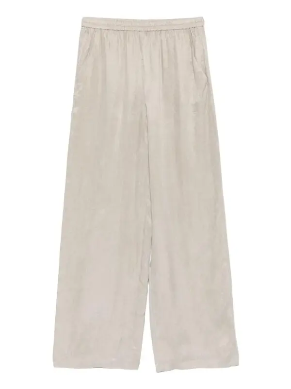 Emporio Armani Wide Leg Trousers - Grigio Chiaro