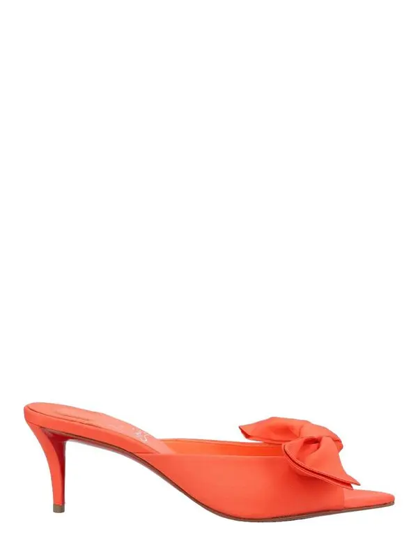 CHRISTIAN LOUBOUTIN Mulazee Taffetas Mules - Arancio