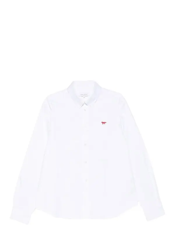 Maison Kitsuné Profile Fox Cotton Shirt - Bianco