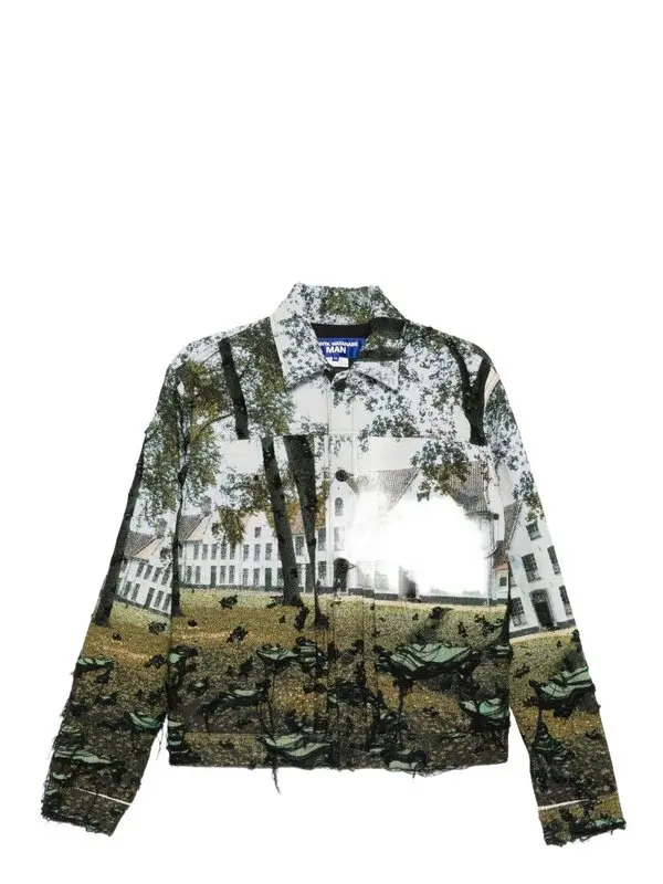 Junya Watanabe Printed Jacket - Verde