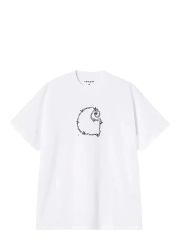 Carhartt Work In Progress Cotton T-shirt With Graphic Print - Bianco