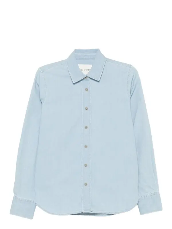 Closed Cotton Shirt - Azzurro