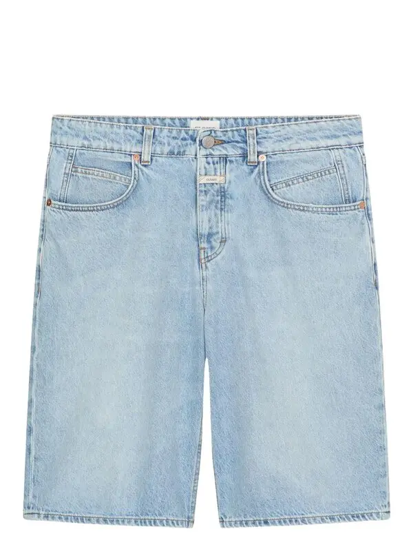 Closed Denim Cotton Shorts - Clear Blue