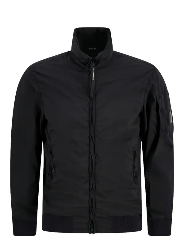 C.P. COMPANY Nylon Blouson Jacket With Stand-up Collar - Black