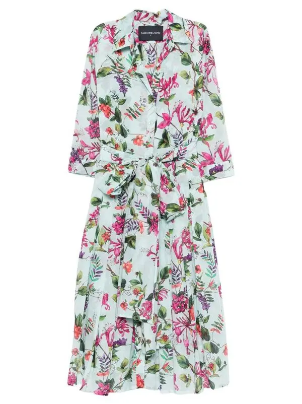 Samantha Sung Audrey Cotton Midi Dress - Multicolour