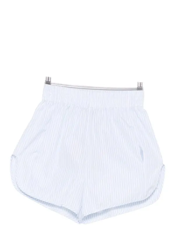 Ermanno Scervino Cotton Stripe Pattern Shorts - Bianco
