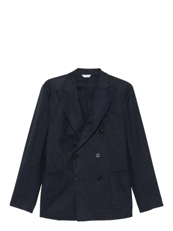 Boglioli Wool Double Breasted Jacket - Blu