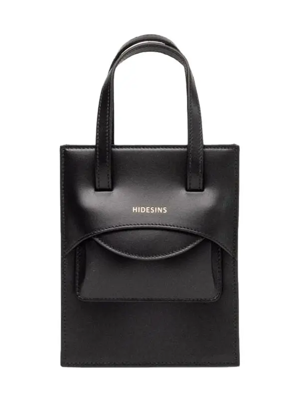 HIDESINS Small Leather Handbag - Black