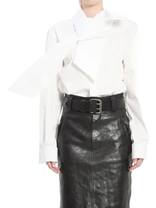 Saint Laurent Cotton Poplin Shirt - Bianco