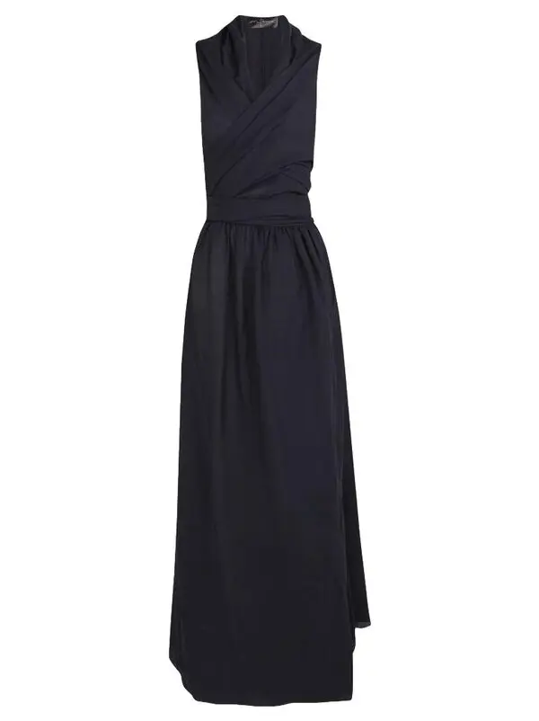 CORTANA Mar Long Dress - Blu