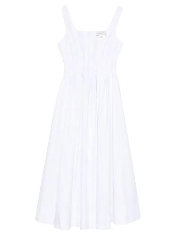 Sportmax Cotton Long Dress - Bianco