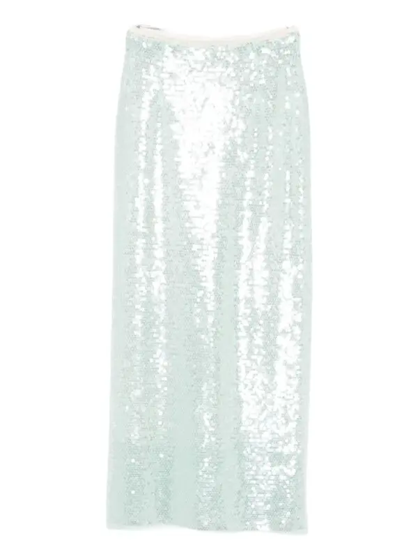 FORTE_FORTE Sequined Midi Skirt - Azzurro
