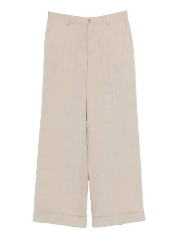 L.B.M. 1911 Wide Leg Trousers - Beige