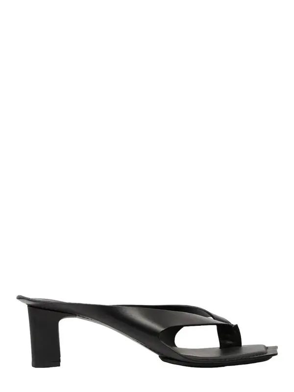 MAISON MARGIELA Sculpted Sole T-strap Sandals - Black