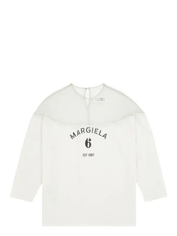 MAISON MARGIELA Logo Cotton T-shirt - Bianco