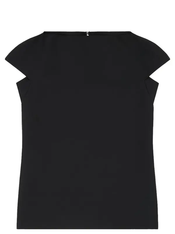 MAISON MARGIELA Hooded Mini Dress With Cut-out Detail - Black
