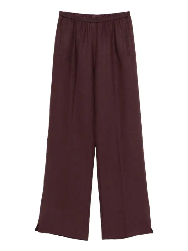 FORTE_FORTE Linen Trousers - Marrone