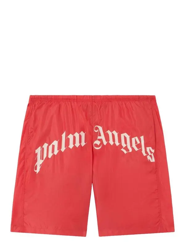 Palm Angels Logo Swim Shorts - Rosso